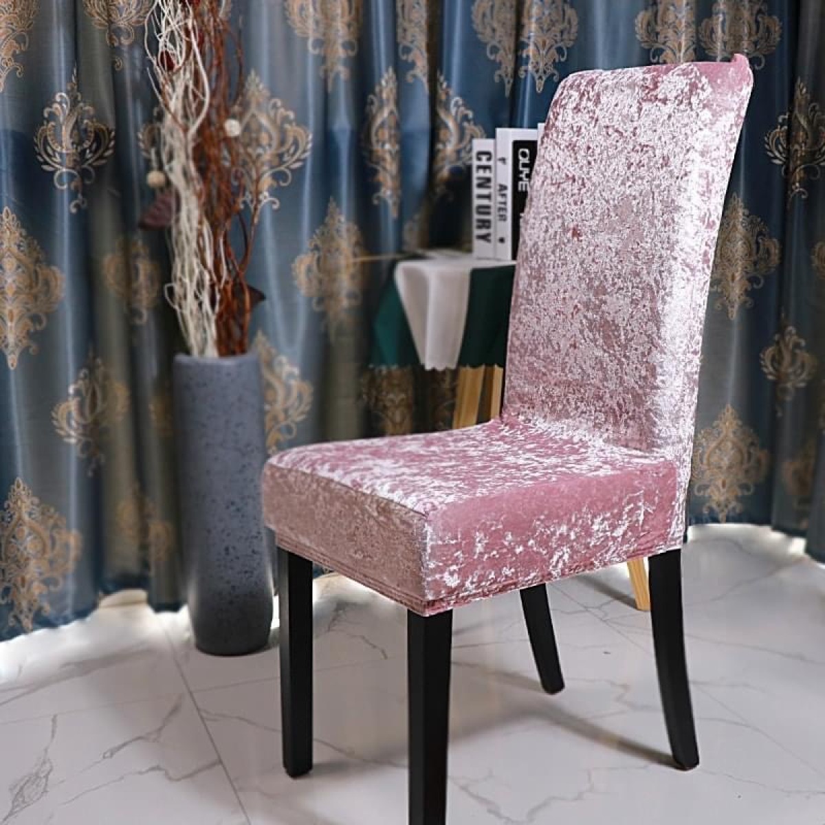 SET 6 Huse scaune catifea 2 - Zubi.ro